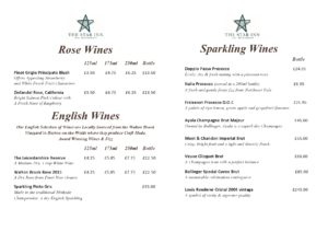 Our Menus - The Star Inn 1744